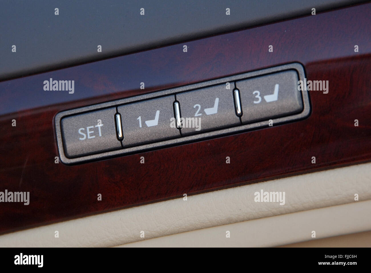 Car electric memory seat position buttons Stock Photo - Alamy