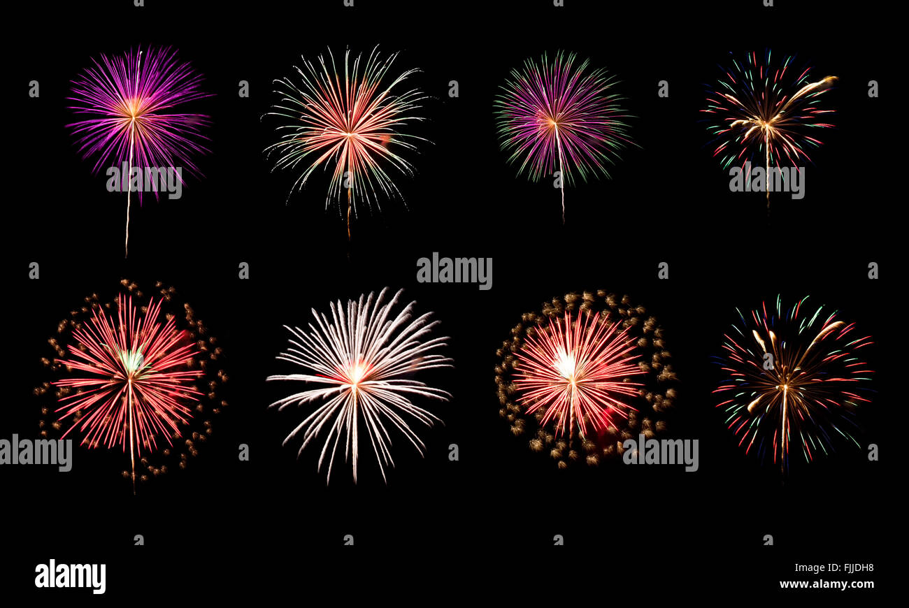 Isolated Fireworks Vector Illustration High Resolution Stock ...