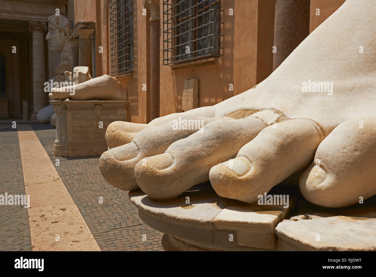 Palazzo dei Conservatori, Remains of statue of Emperor Constantine II ...