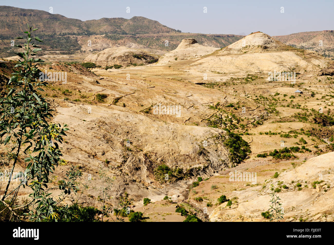 Landscape between Adigrat and Aksum in the Tigray Region, Ethiopia ...