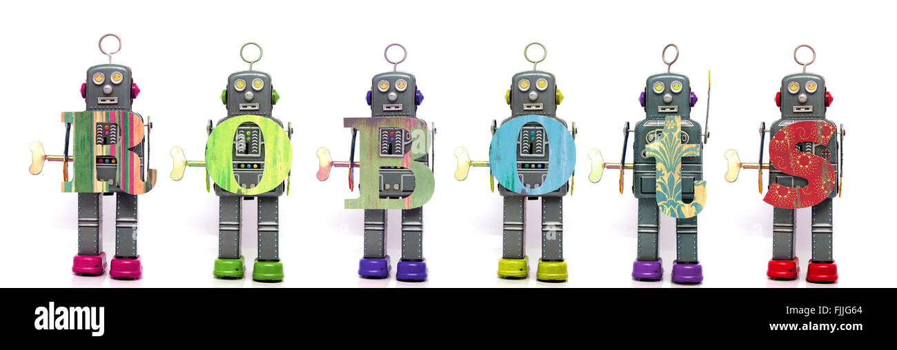 Robots retro hi-res stock photography and images - Alamy
