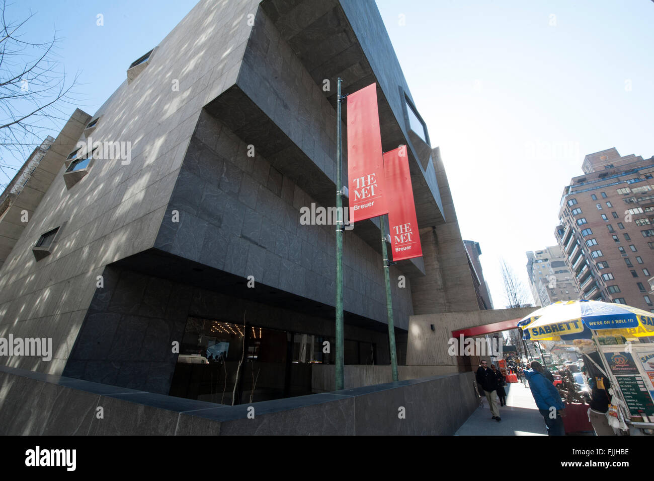 The exterior of the Met Breuer, housed in a building designed by Marcel ...