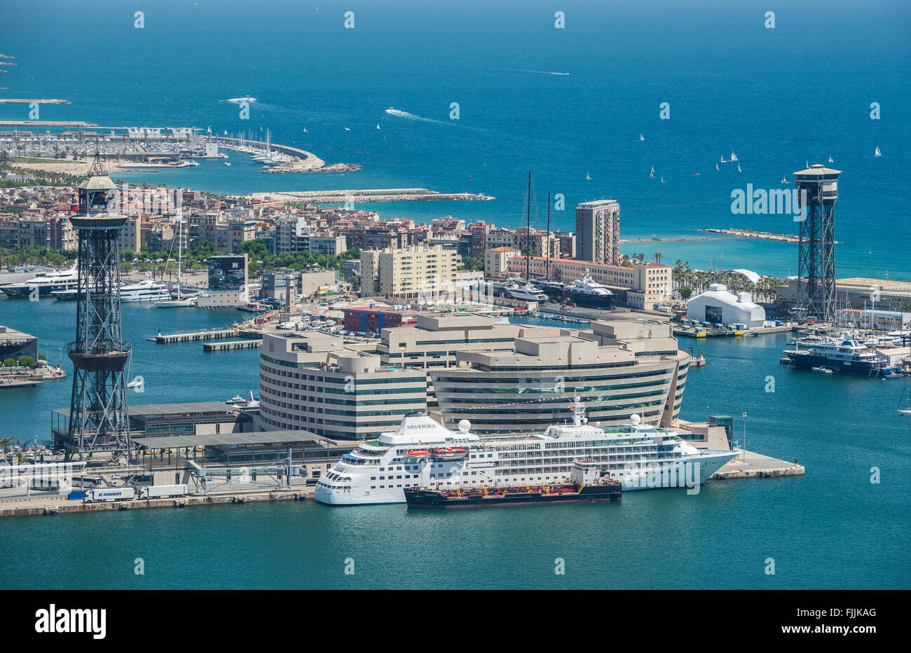 World Trade Center Barcelona building in Barcelona, Spain. View with ...