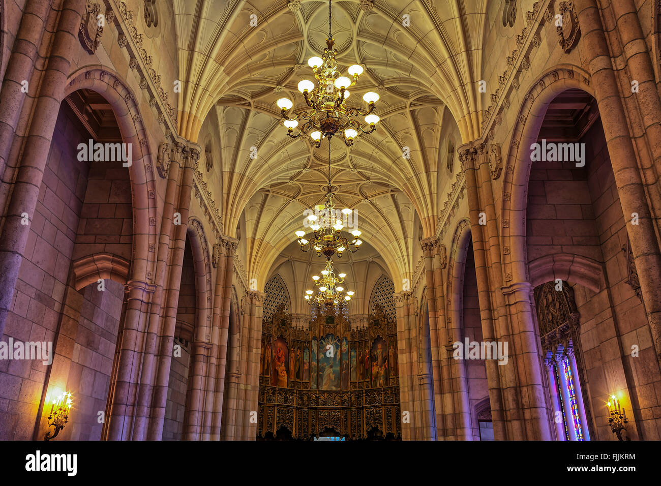 Ceiling of an old medieval abbey Stock Photo - Alamy