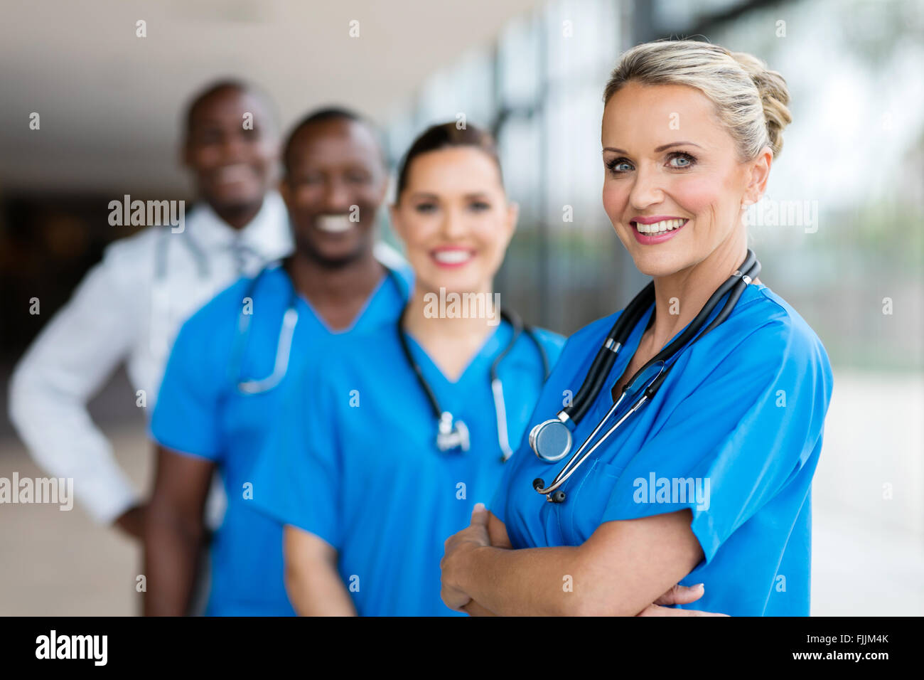 Female doctor team in hi-res stock photography and images - Alamy