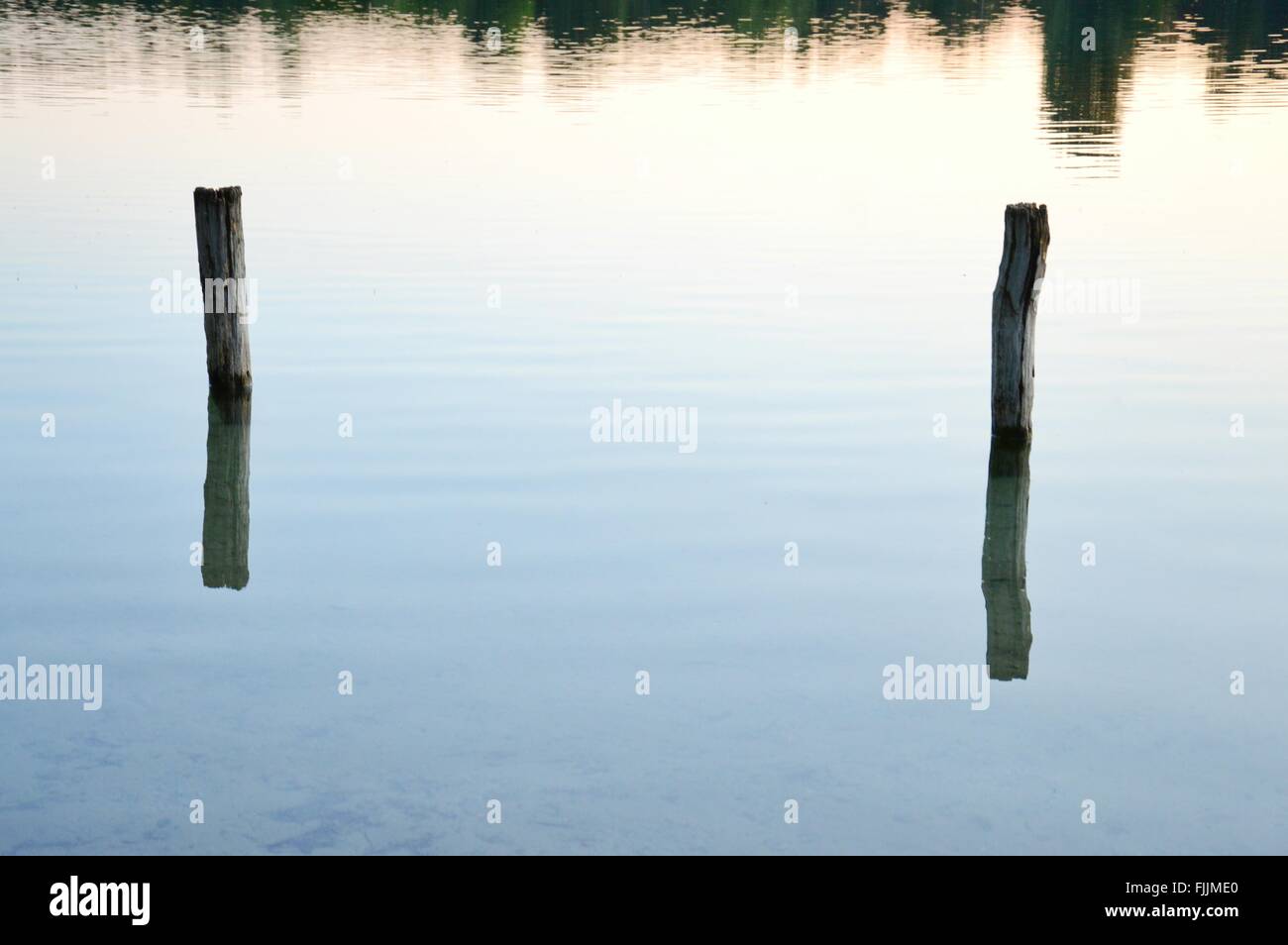 nice reflection at the lake Stock Photo - Alamy