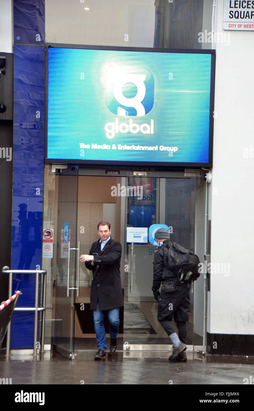 At lbc radio studios in leicester square hi-res stock photography and ...
