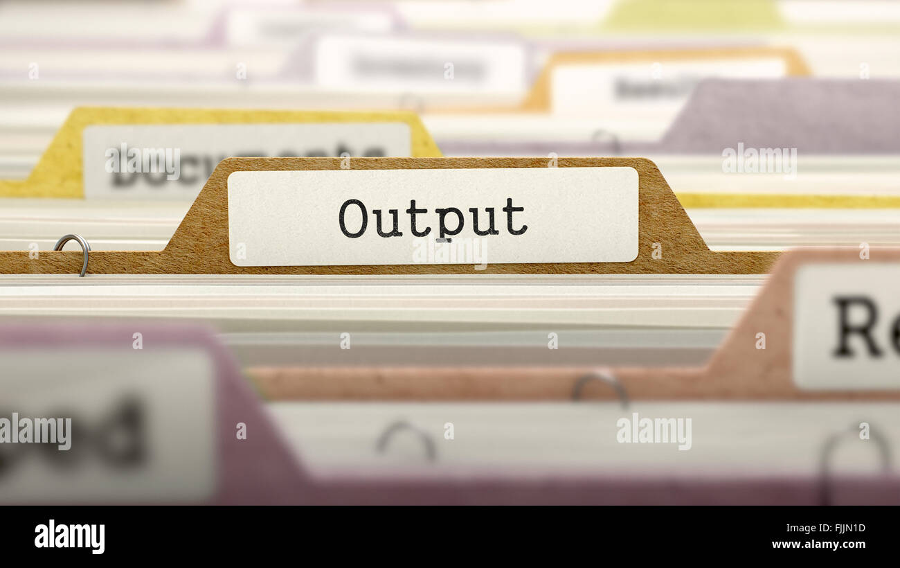 Output - Folder Name in Directory Stock Photo - Alamy