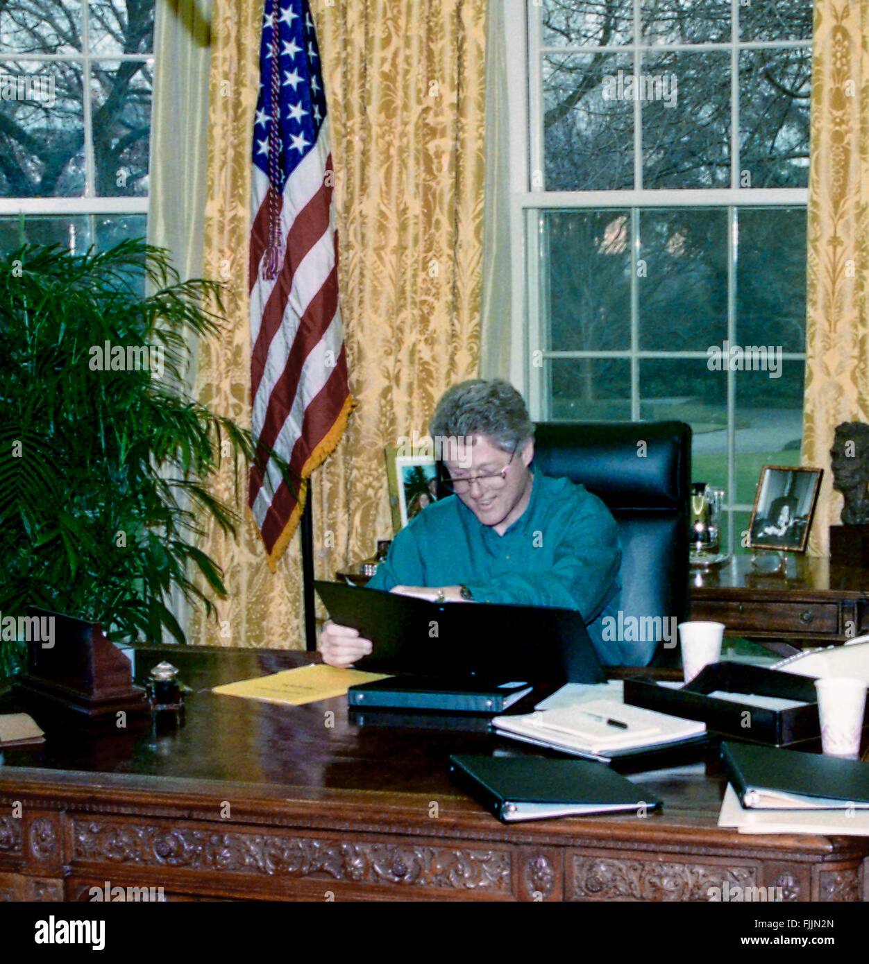 Washington, DC., USA, 23rd January, 1993 President William Clinton ...
