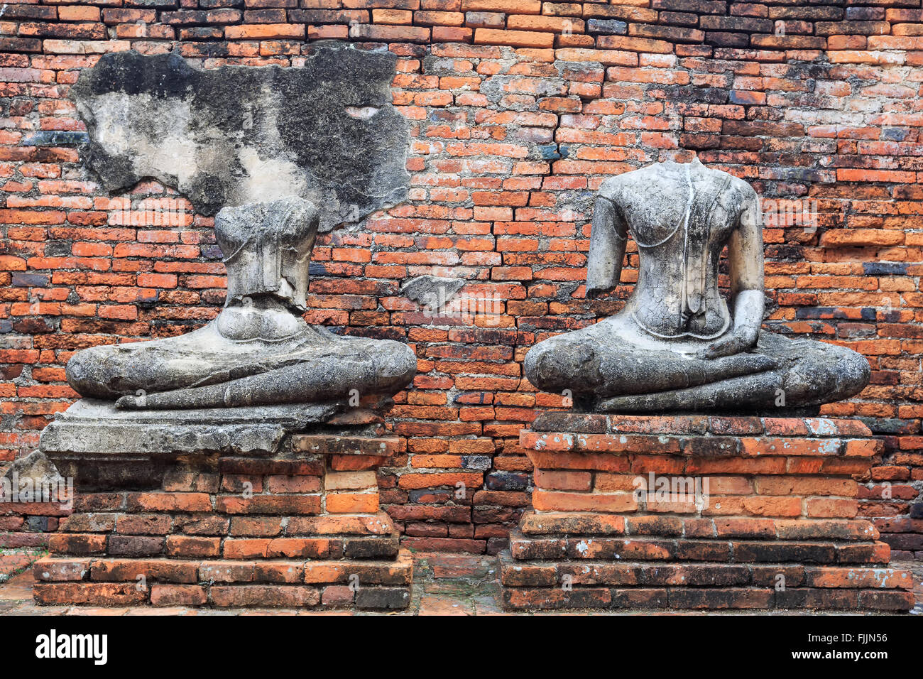 Old headless broken buddha statue at Ayutthaya Thailand Stock Photo - Alamy