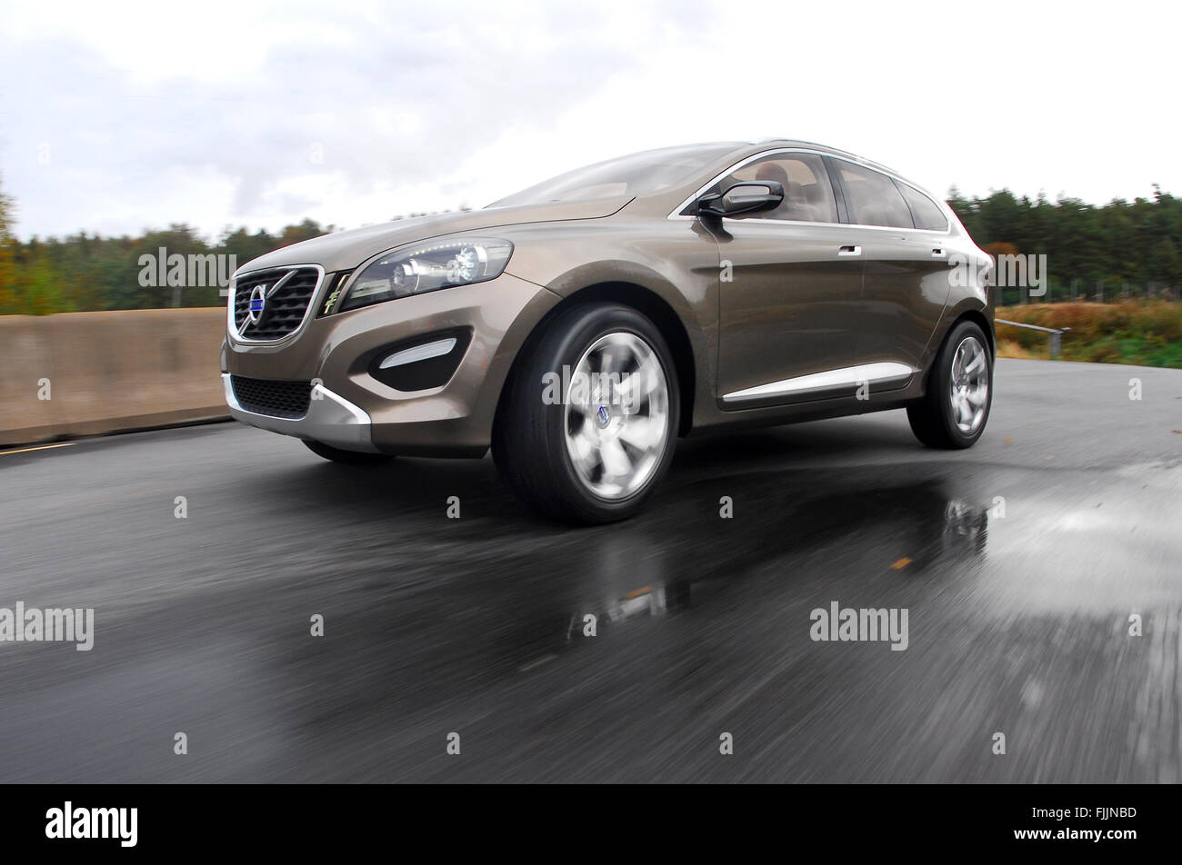 Volvo XC Concept car which became the XC60, shot on a test track in ...