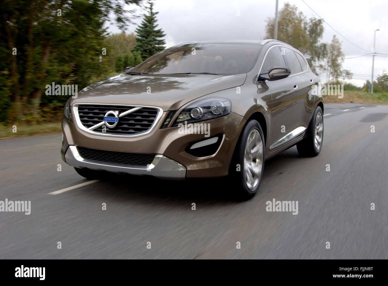 Volvo XC Concept car which became the XC60, shot on a test track in ...