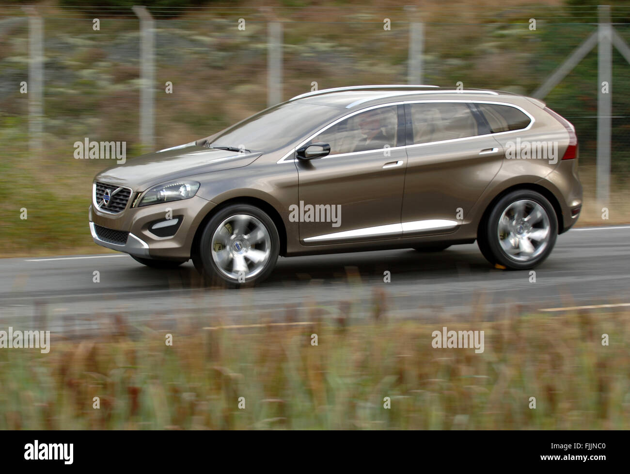 Volvo XC Concept car which became the XC60, shot on a test track in ...
