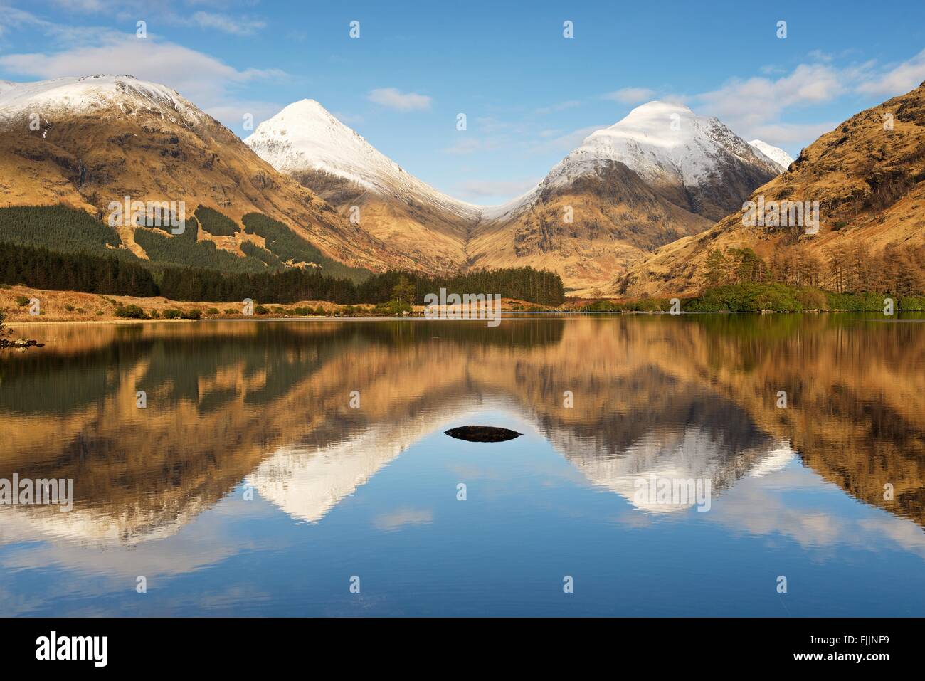 A colour image taken on the banks of Lochan urr with views to the ...