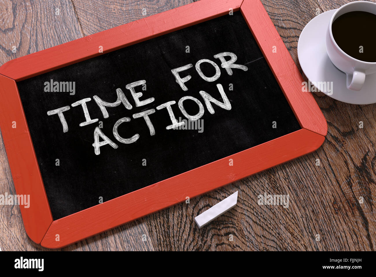 Time for Action Concept Hand Drawn on Chalkboard Stock Photo - Alamy