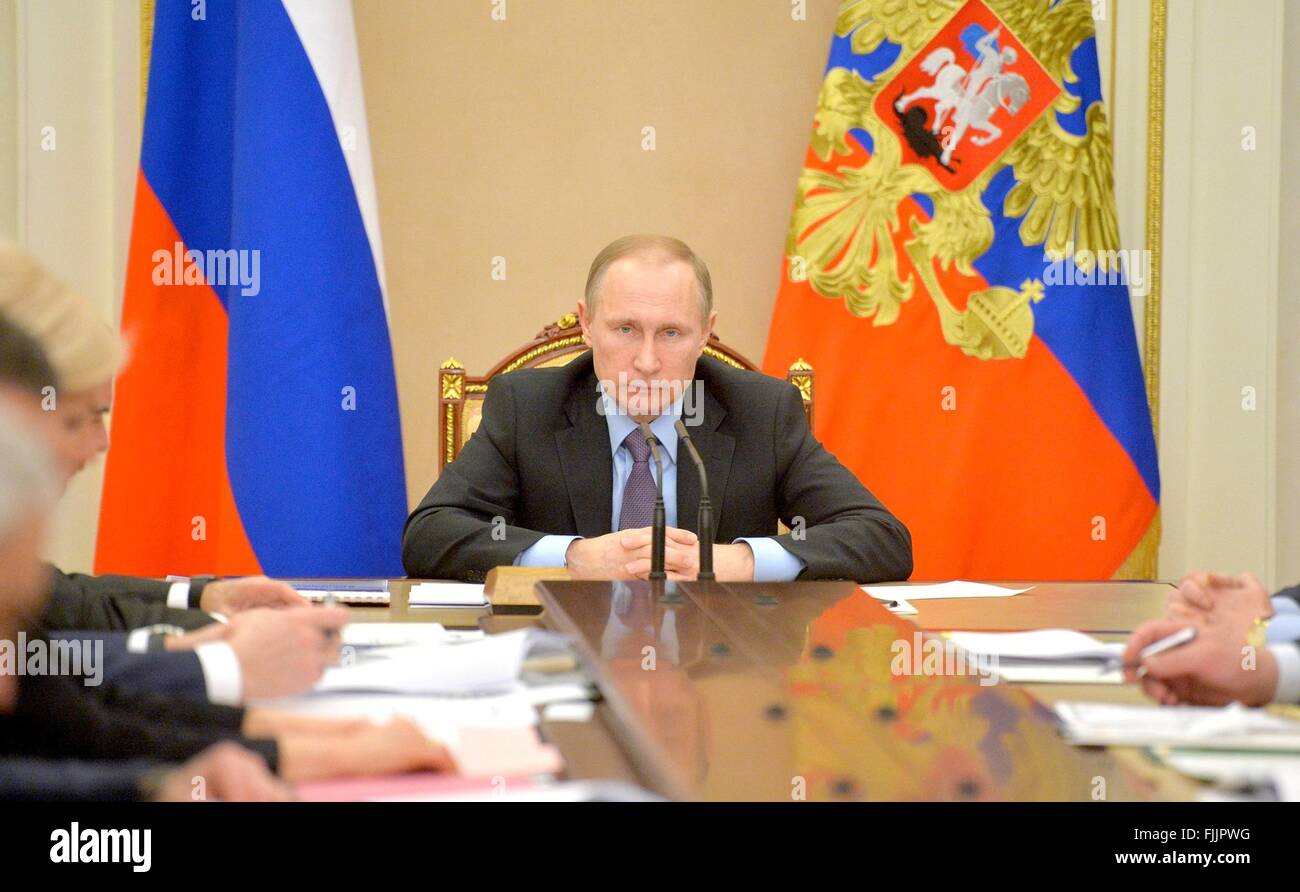 Moscow, Russia. 2nd February, 2016. Russian President Vladimir Putin ...