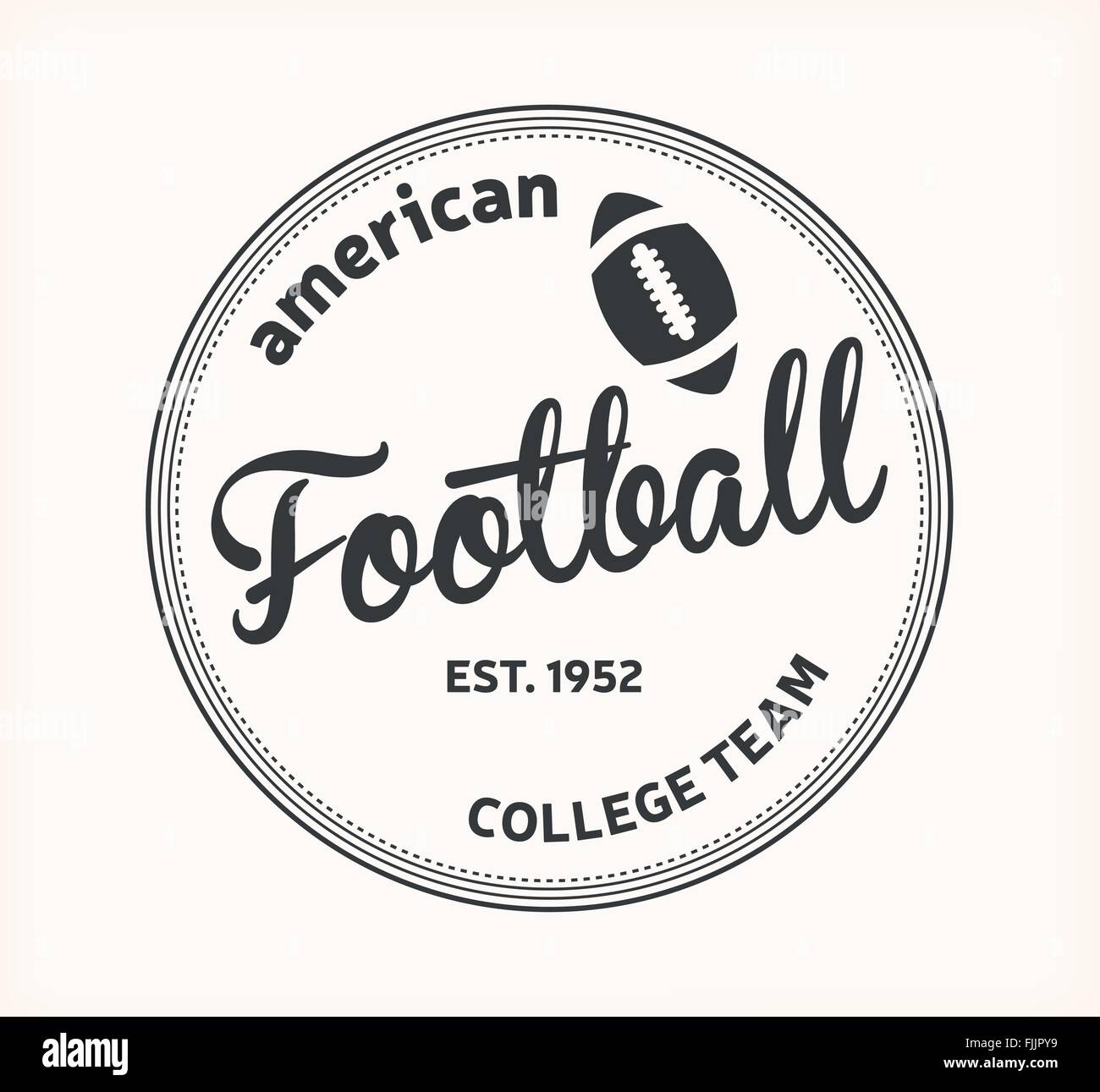 American Football logo Stock Vector Image & Art - Alamy
