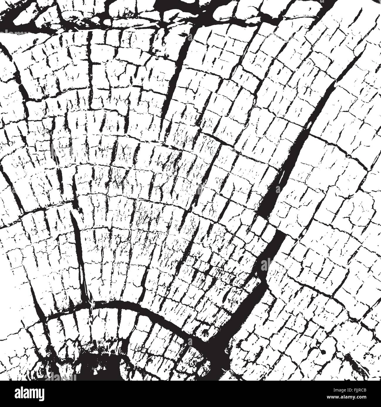 Old cut dry tree in Stock Vector Images - Alamy