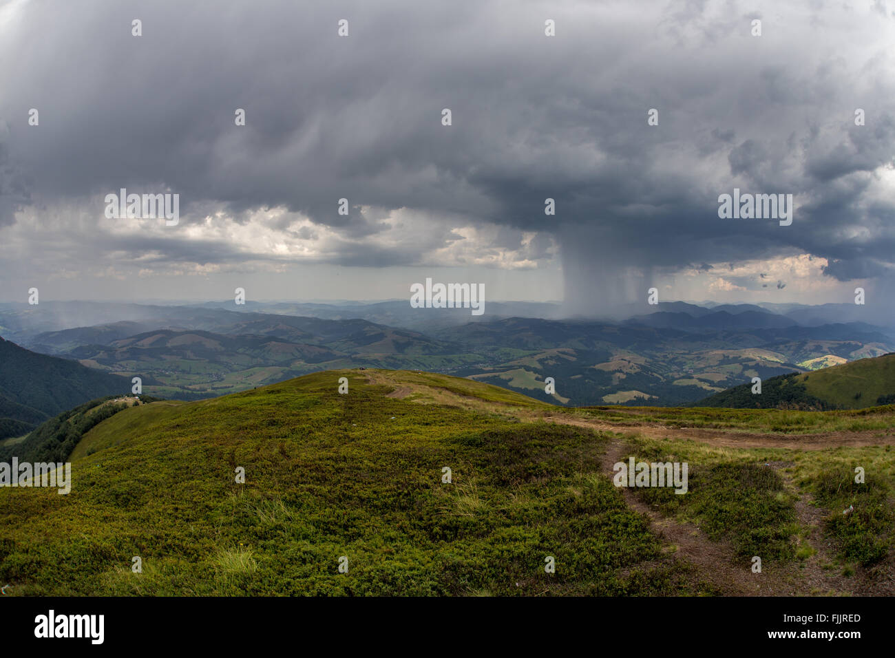 The Huge rain in mountains Stock Photo - Alamy