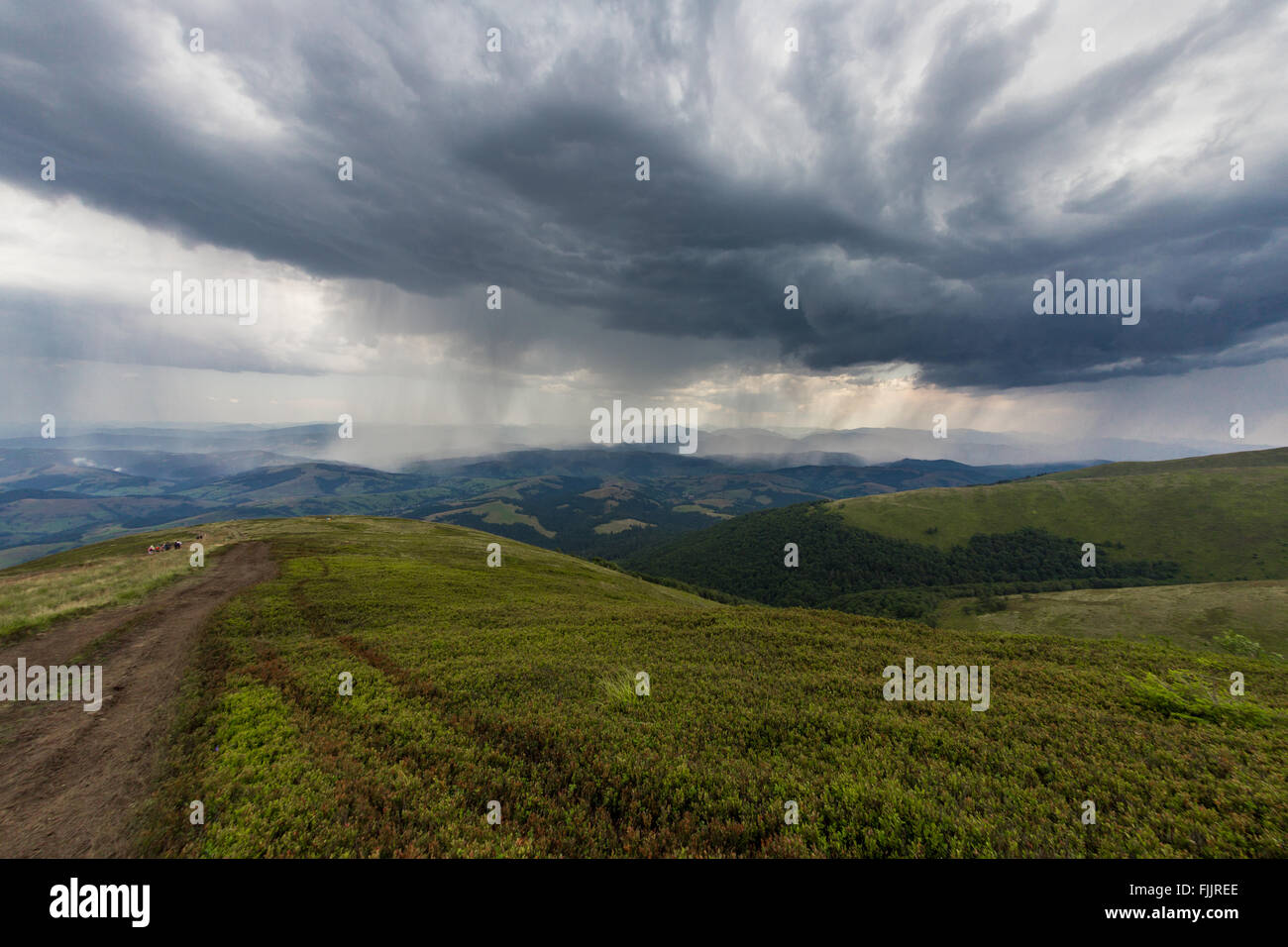 The Huge rain in mountains Stock Photo - Alamy