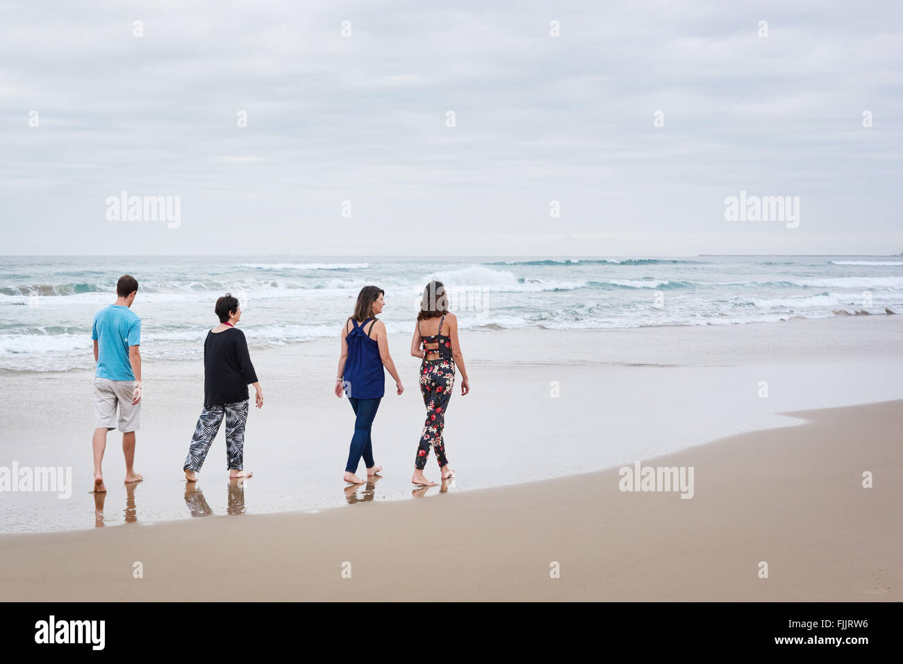 Family Walking Away