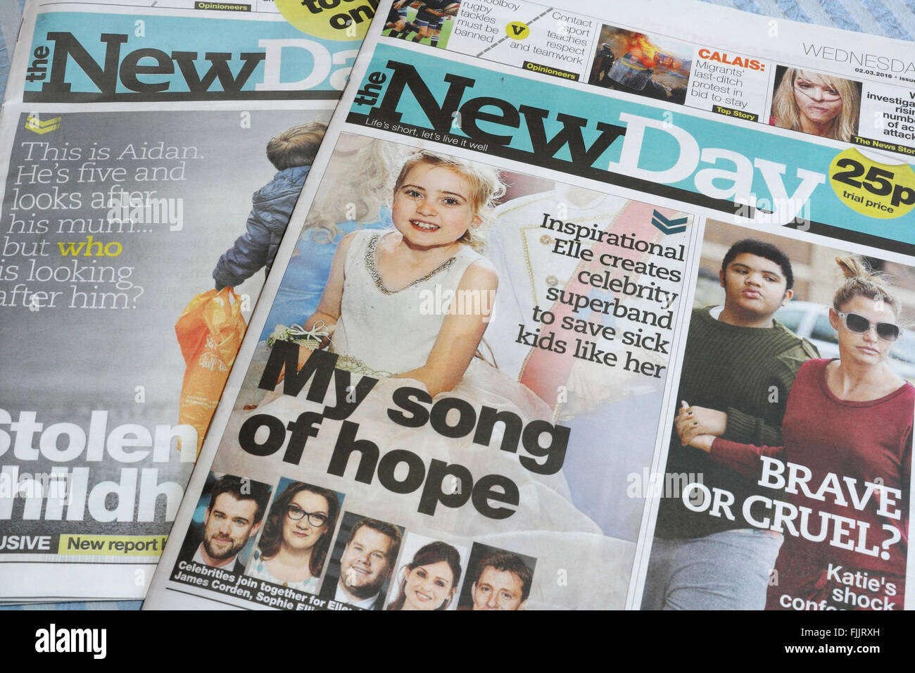 Newspaper front cover hi-res stock photography and images - Alamy