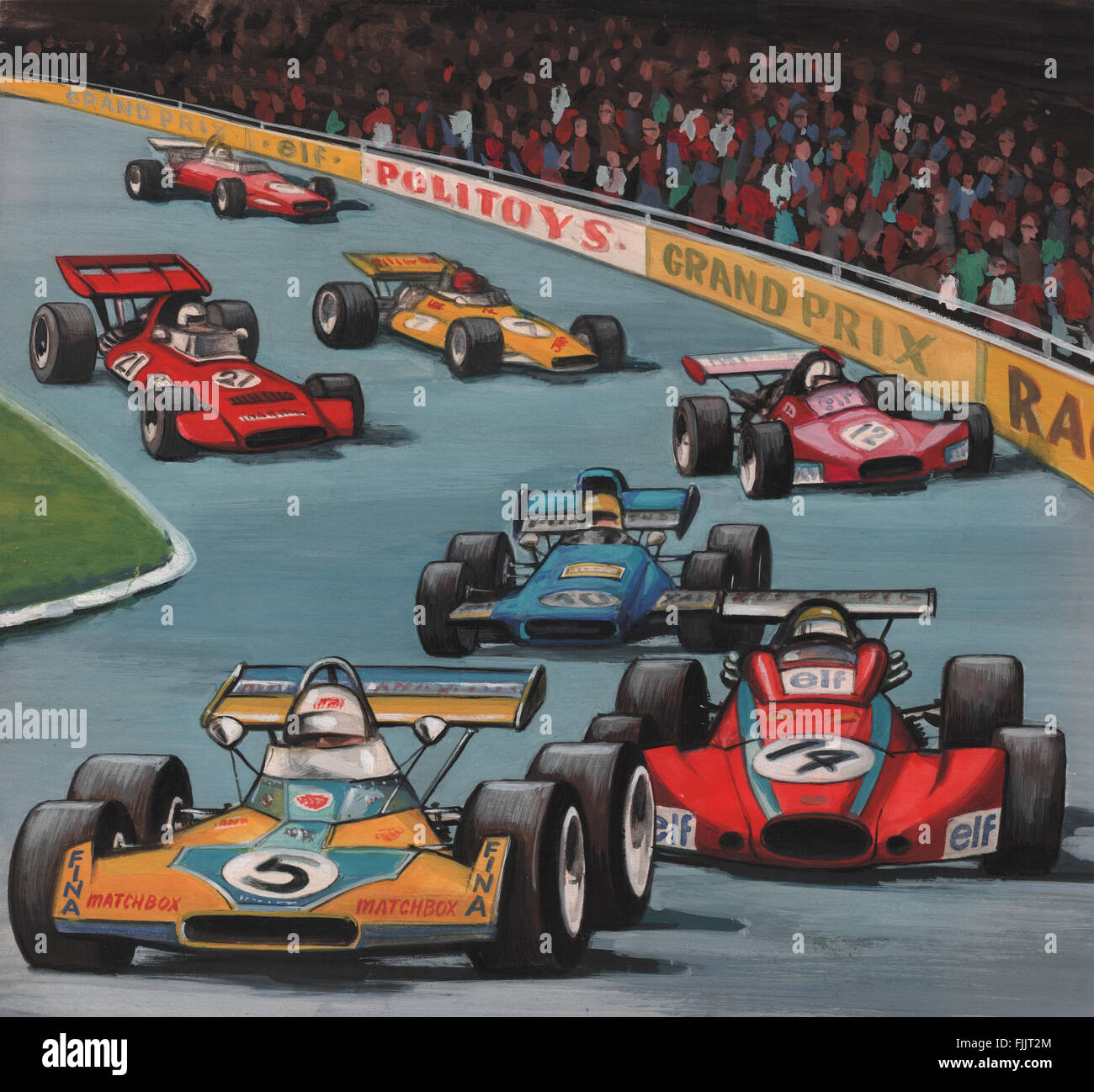 Yellow race car formula one hi-res stock photography and images - Alamy
