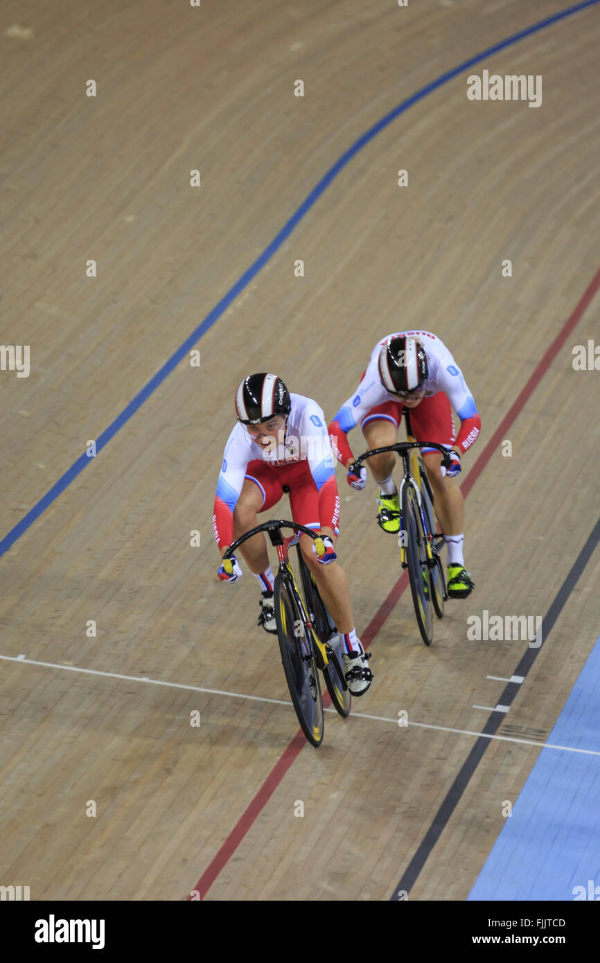 Daria shmeleva of russia and anastasiia voinova of russia hi-res stock ...