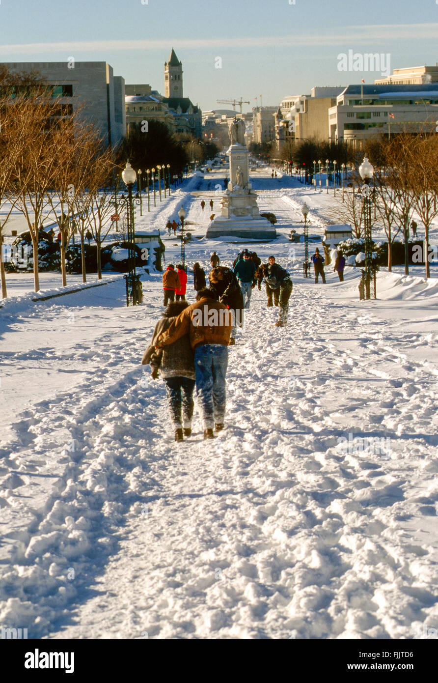 Washington, DC., USA, 7th January, 1996 The Blizzard of 1996 was a ...