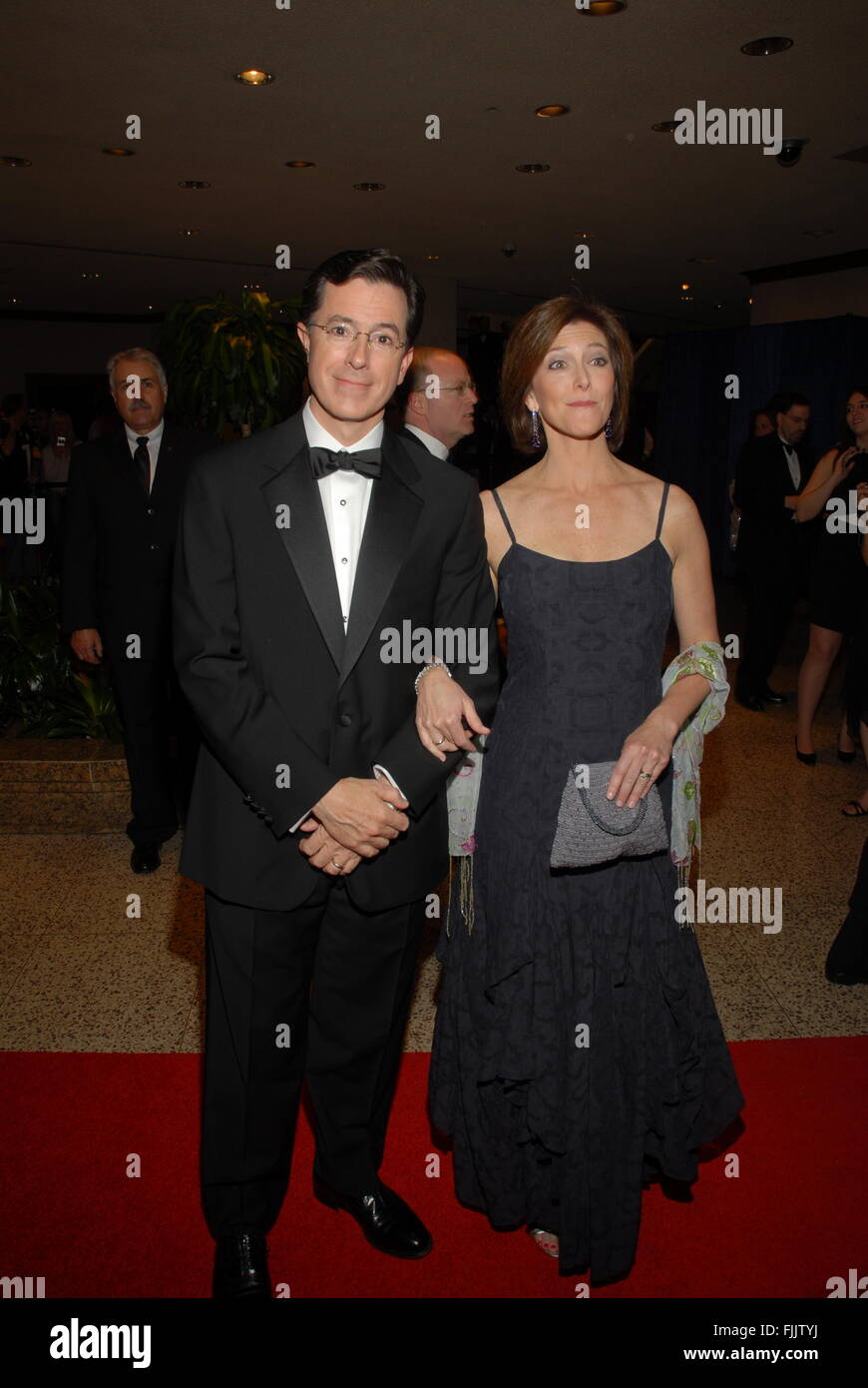 Washington, DC., USA, 29th April, 2006 Stephen Colbert and his wife ...