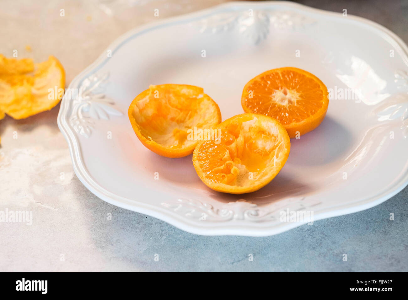 Orange halves hi-res stock photography and images - Alamy