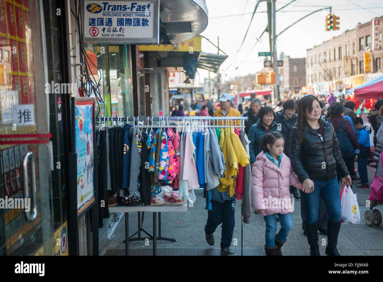 Businesses on Eighth Avenue in the Sunset Park neighborhood in Brooklyn in New York on Sunday ...
