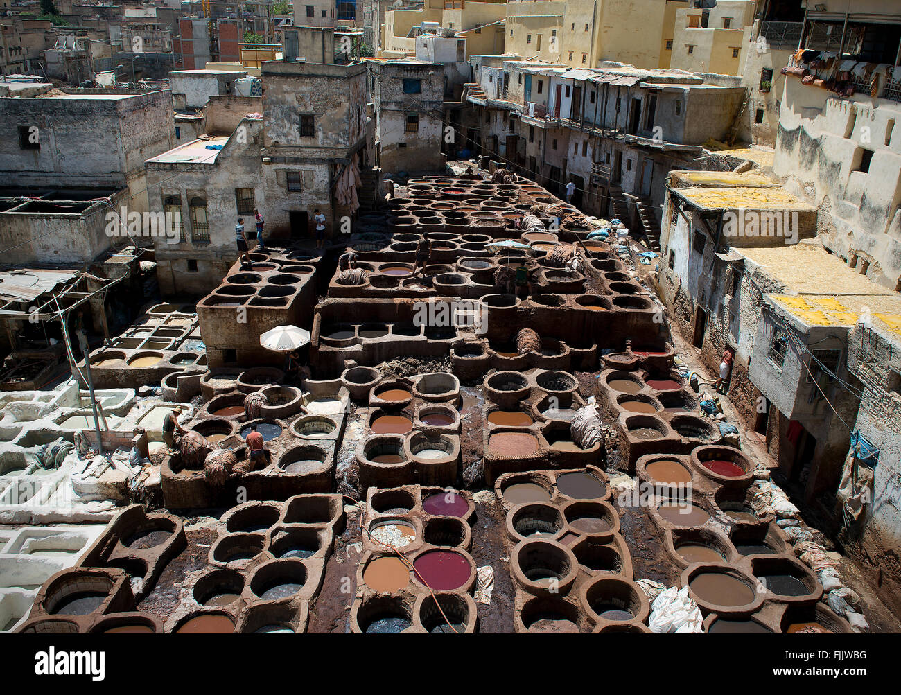 Tanneries marrakech morocco hi-res stock photography and images - Alamy