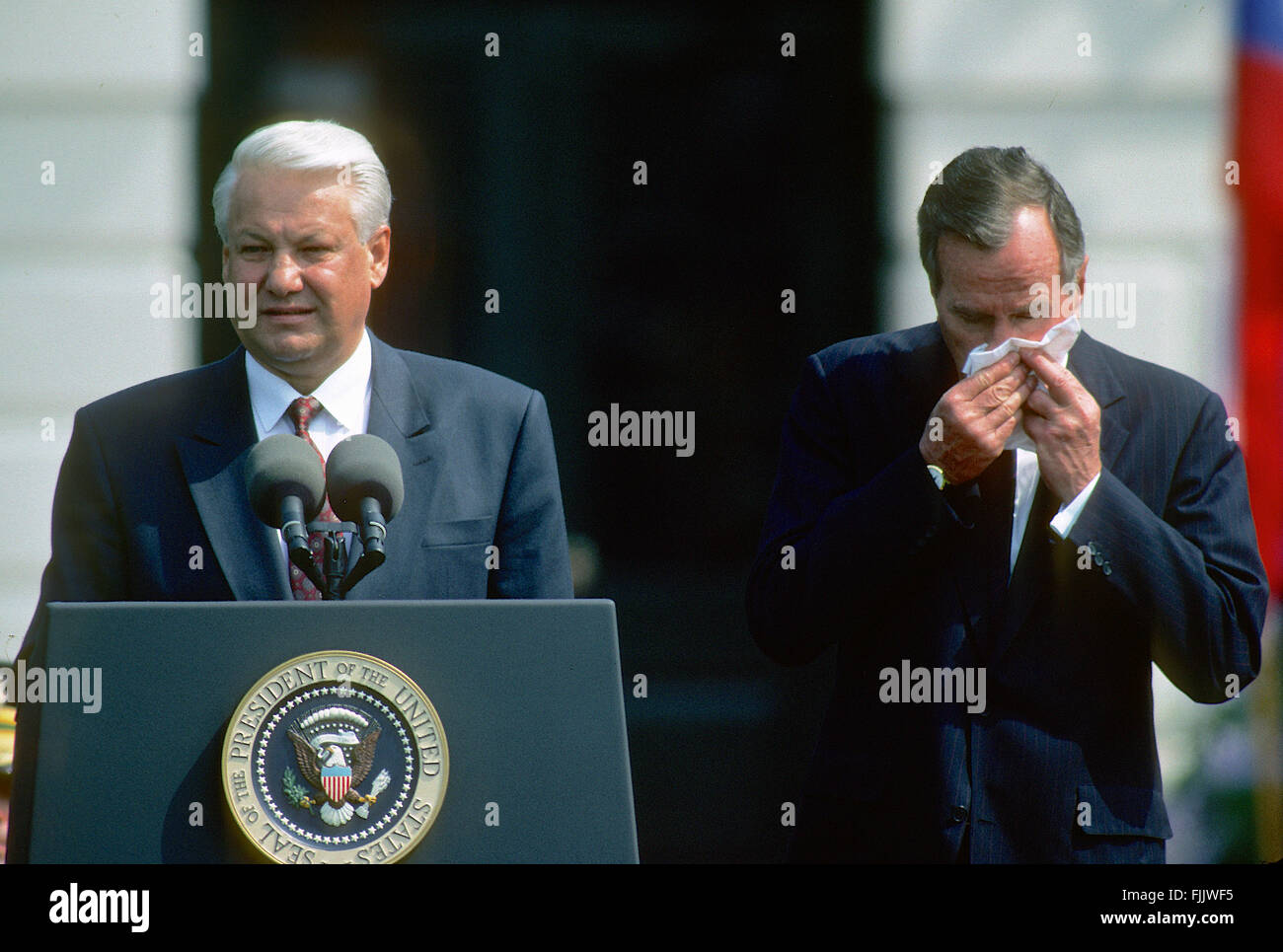 Washington, DC., USA, 17th June, 1992 President George H.W. Bush with ...