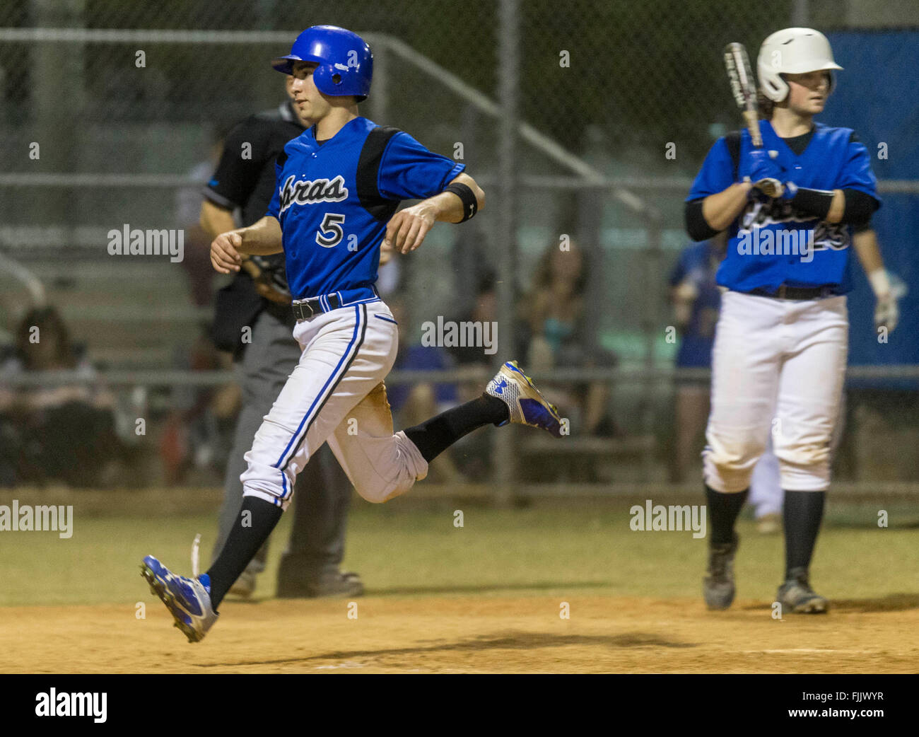 Lake Worth, Florida, USA. 2nd Mar, 2016. Chase Ashby, (5), shortstop ...