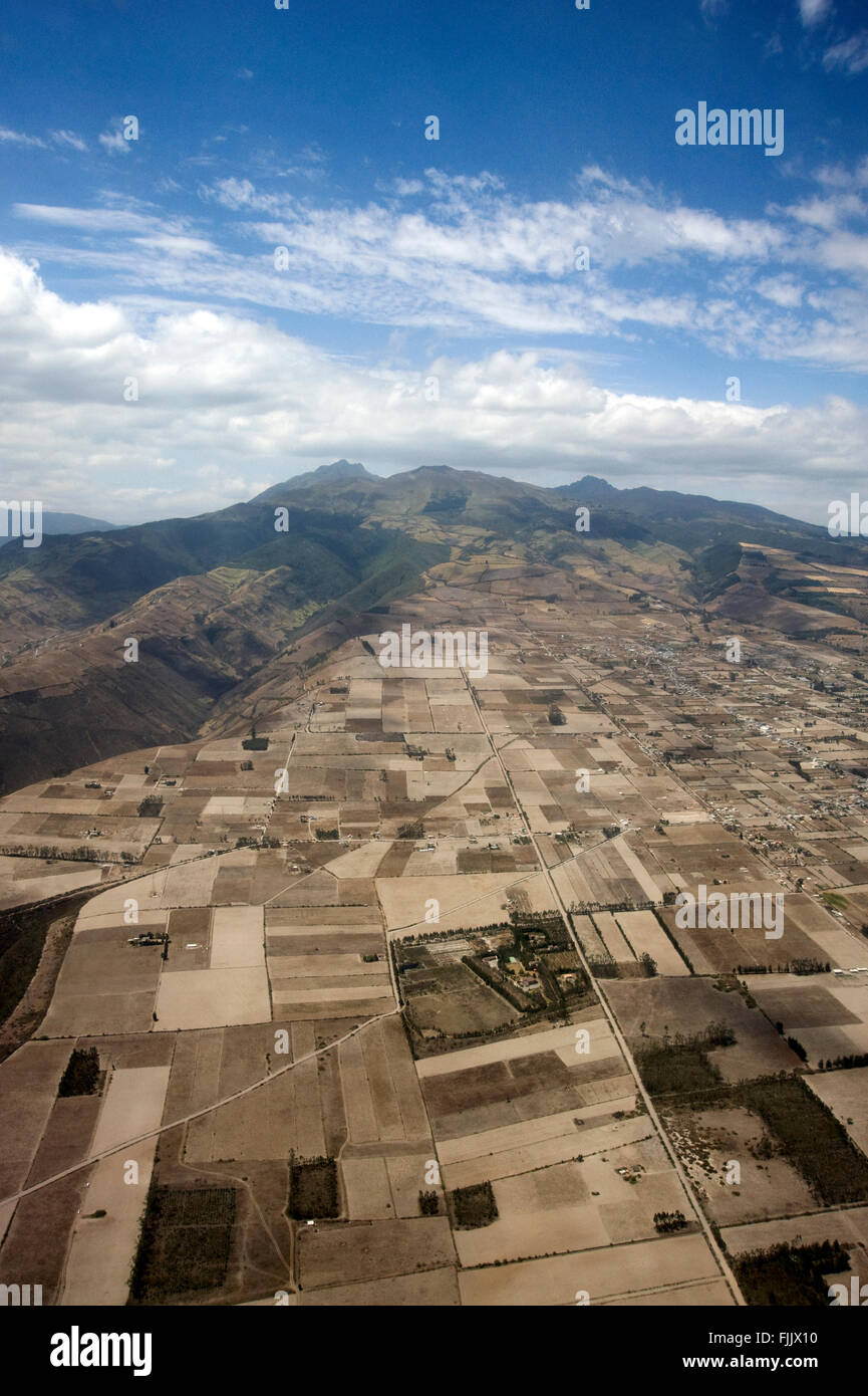 Aerail view over Ecuador Stock Photo - Alamy