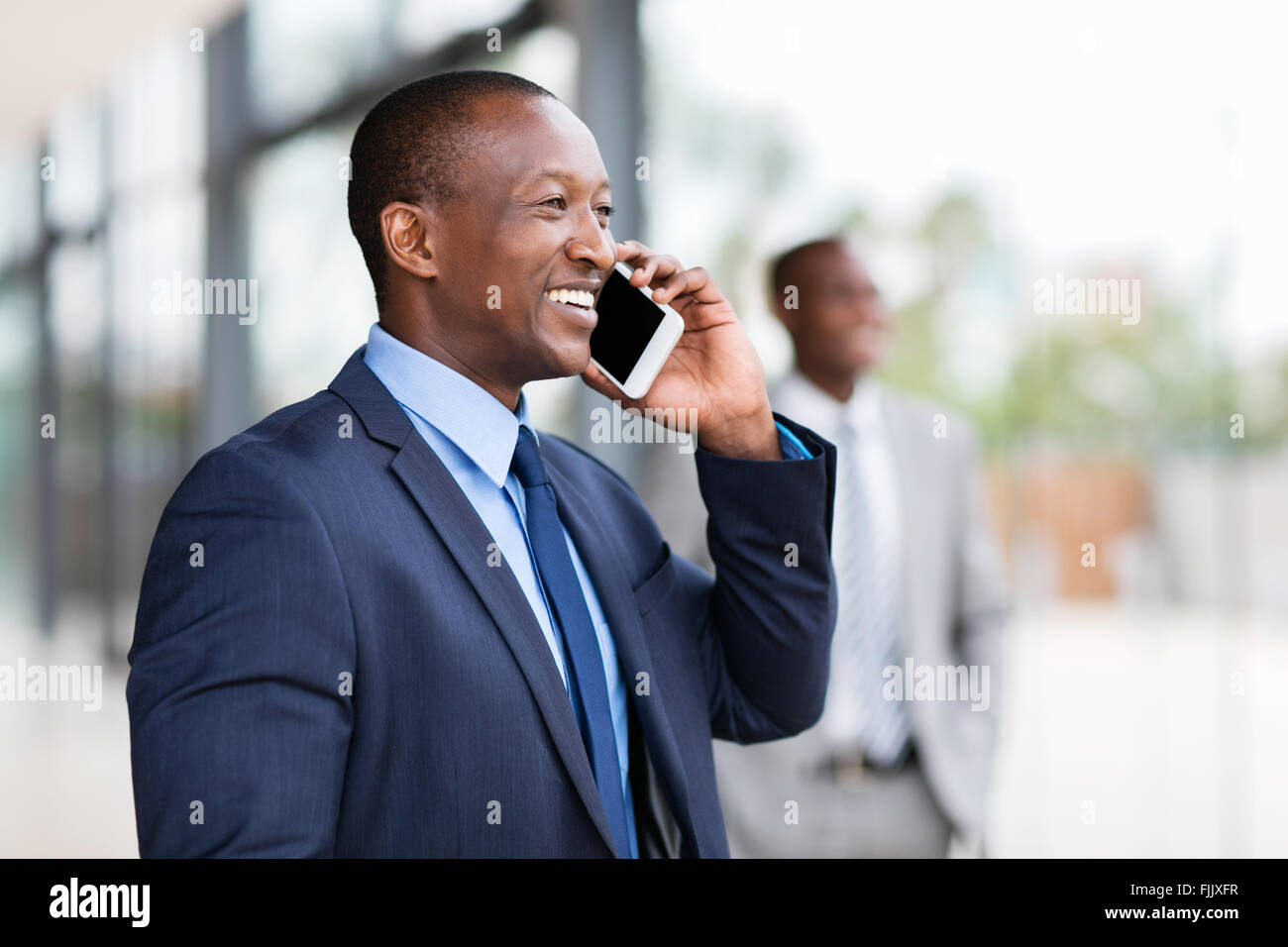Portrait happy black guy talking hi-res stock photography and images ...