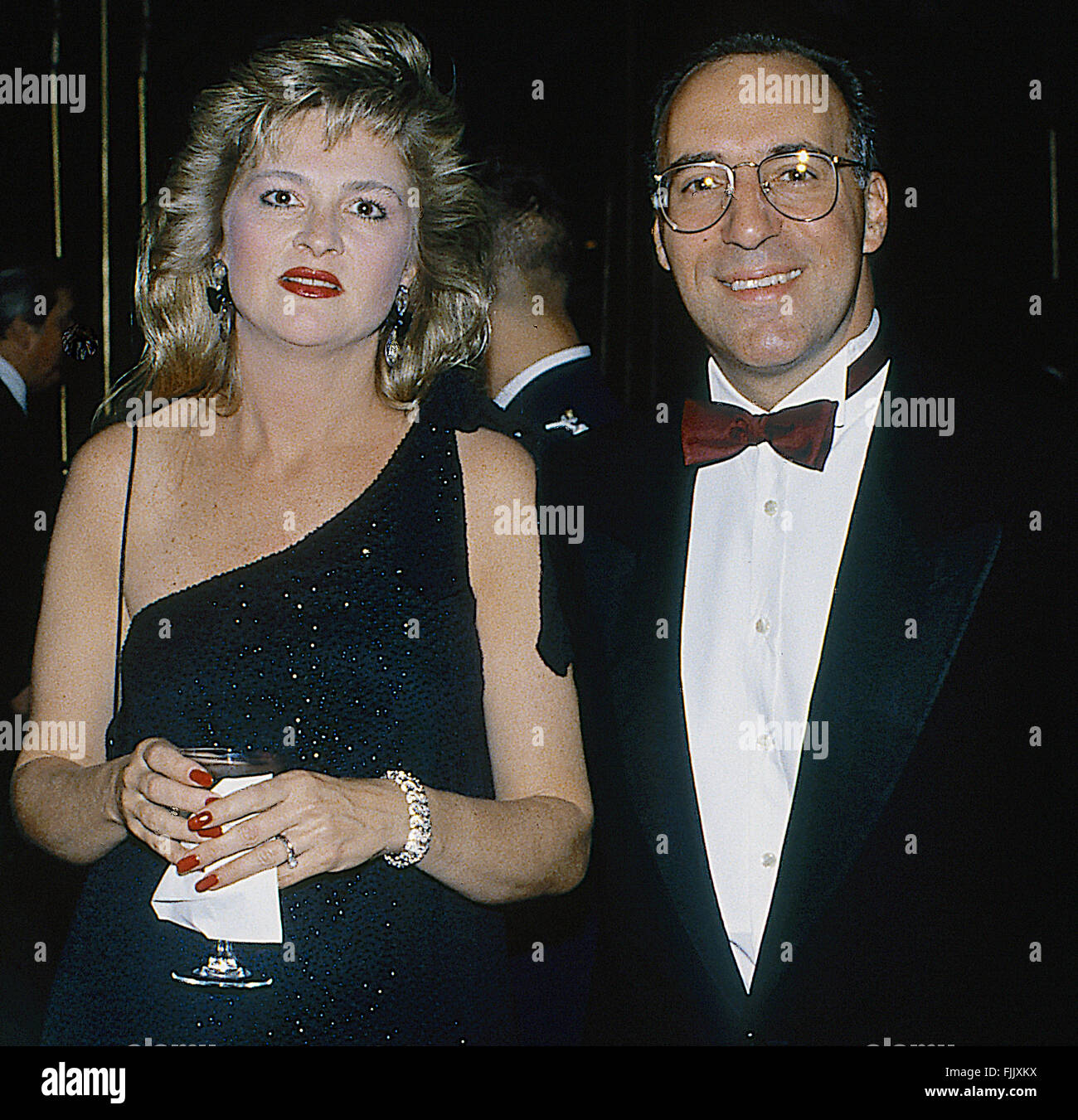 Washington, DC., USA, 1989 Christine Plank Rales with her husband ...