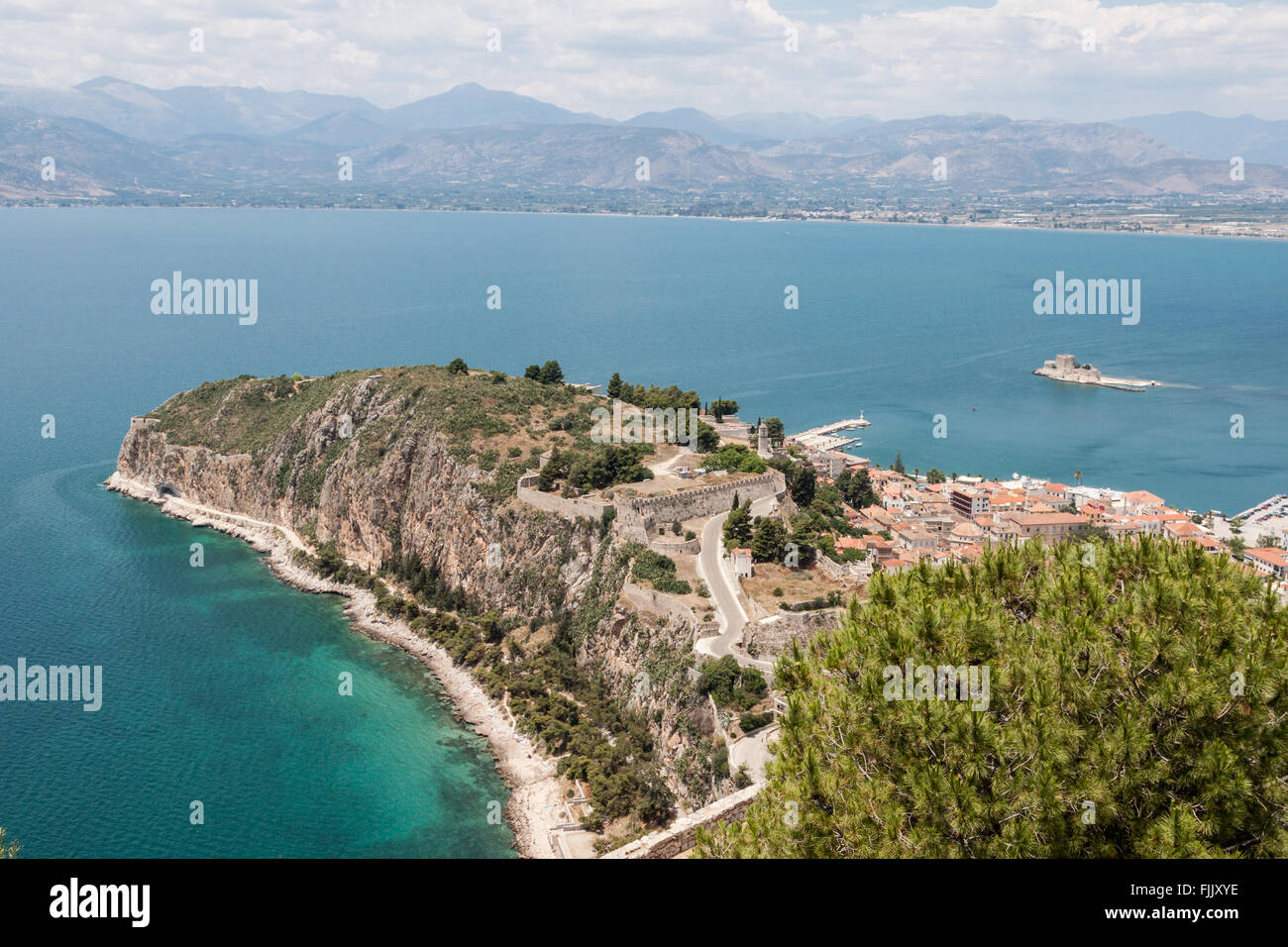 Akronafplia Fortress, Bourzi Castle Nafplio, Peloponnese, Greece Stock ...