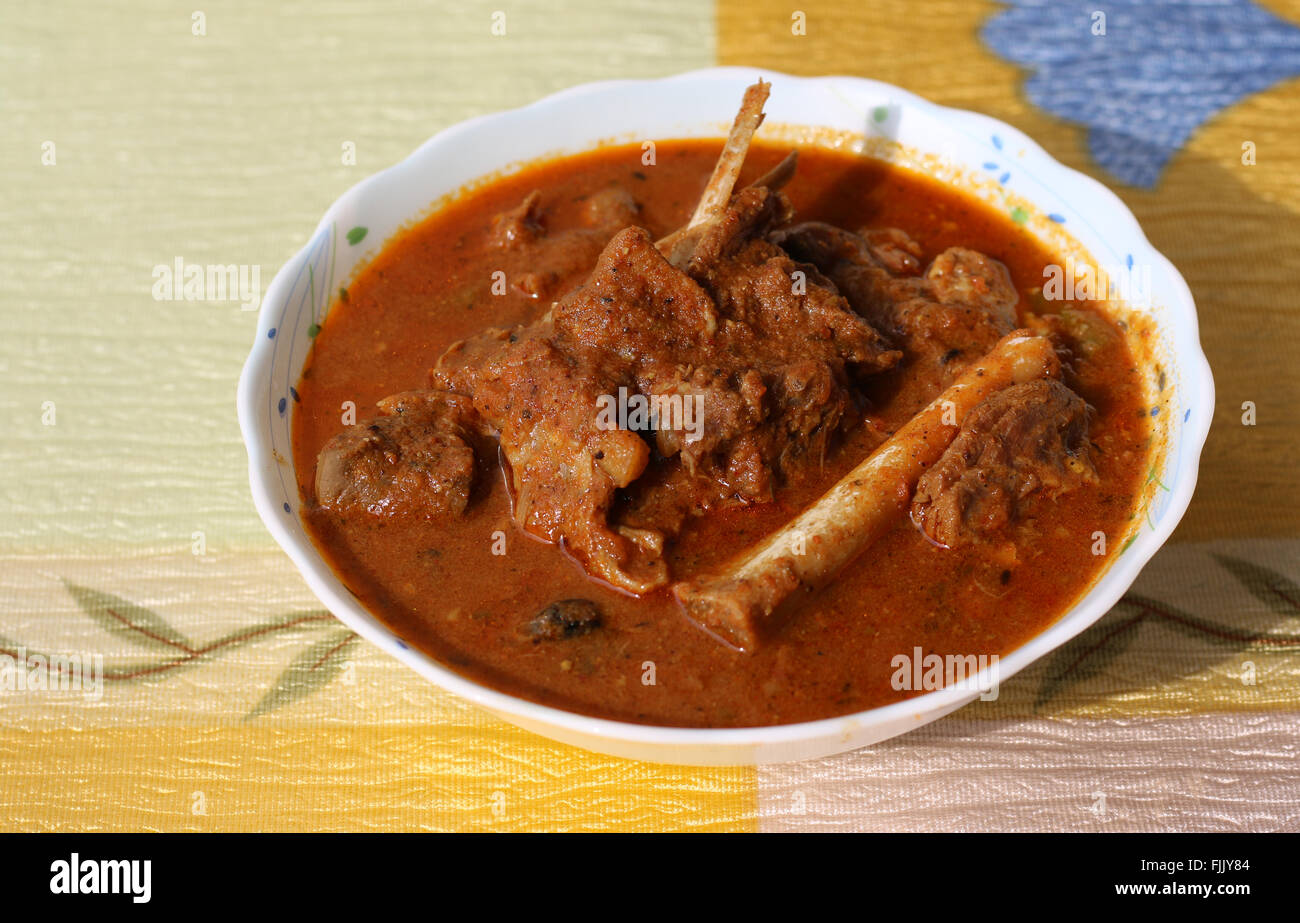 Indian style mutton curry Stock Photo - Alamy