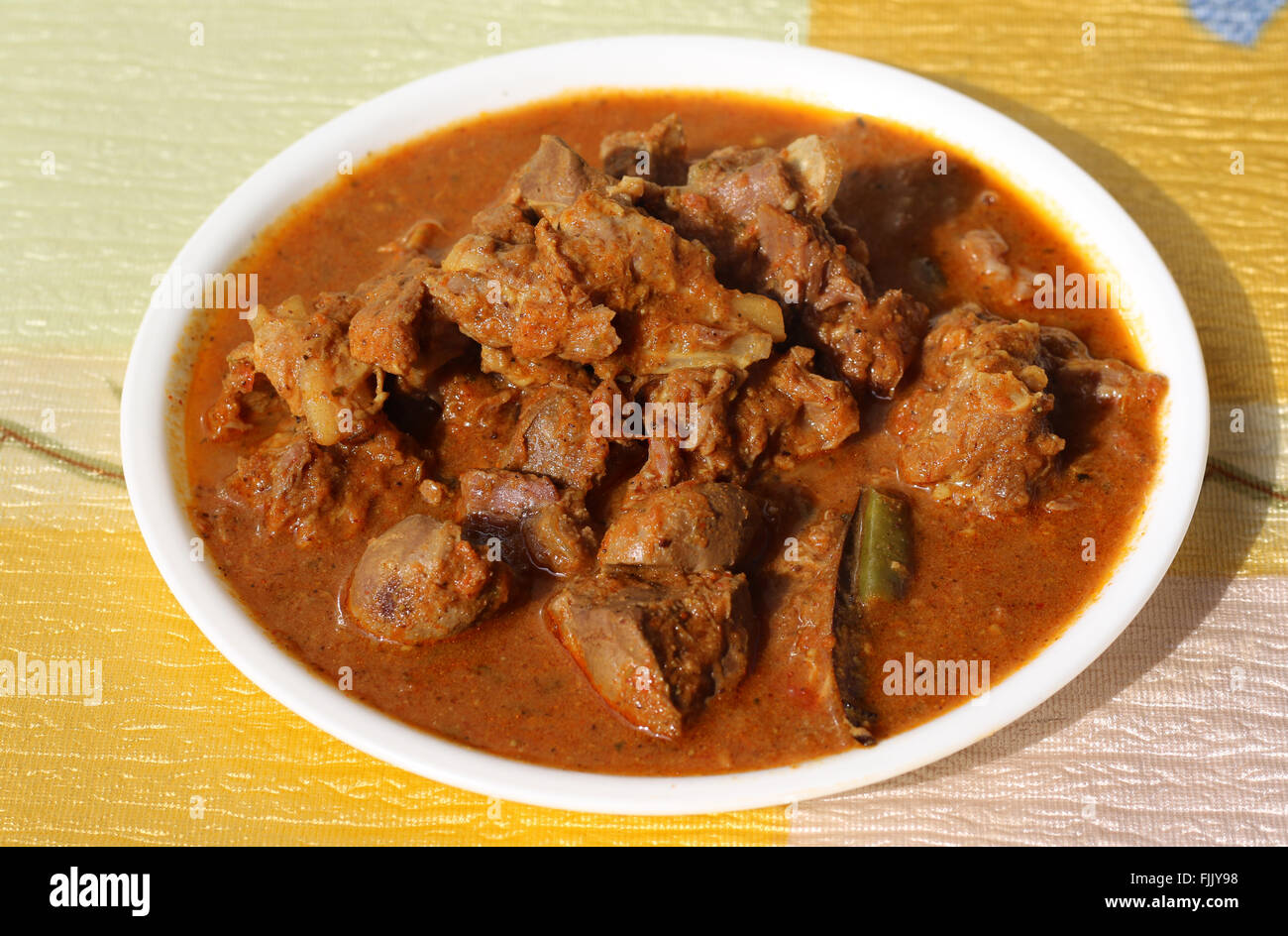 Indian style mutton curry Stock Photo - Alamy