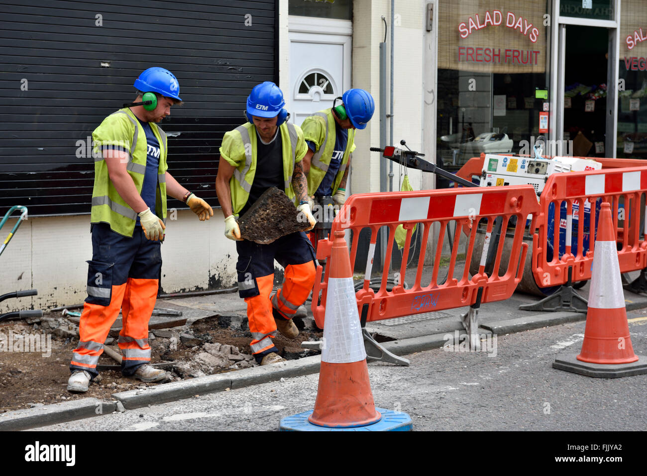 Repair pavement hi-res stock photography and images - Alamy