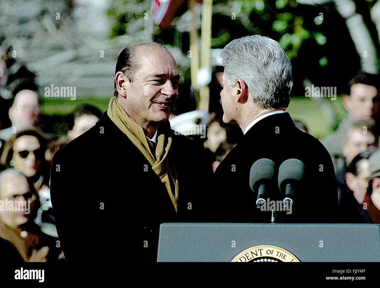 Washington, DC., USA, 1st February, 1996 President William Clinton with ...