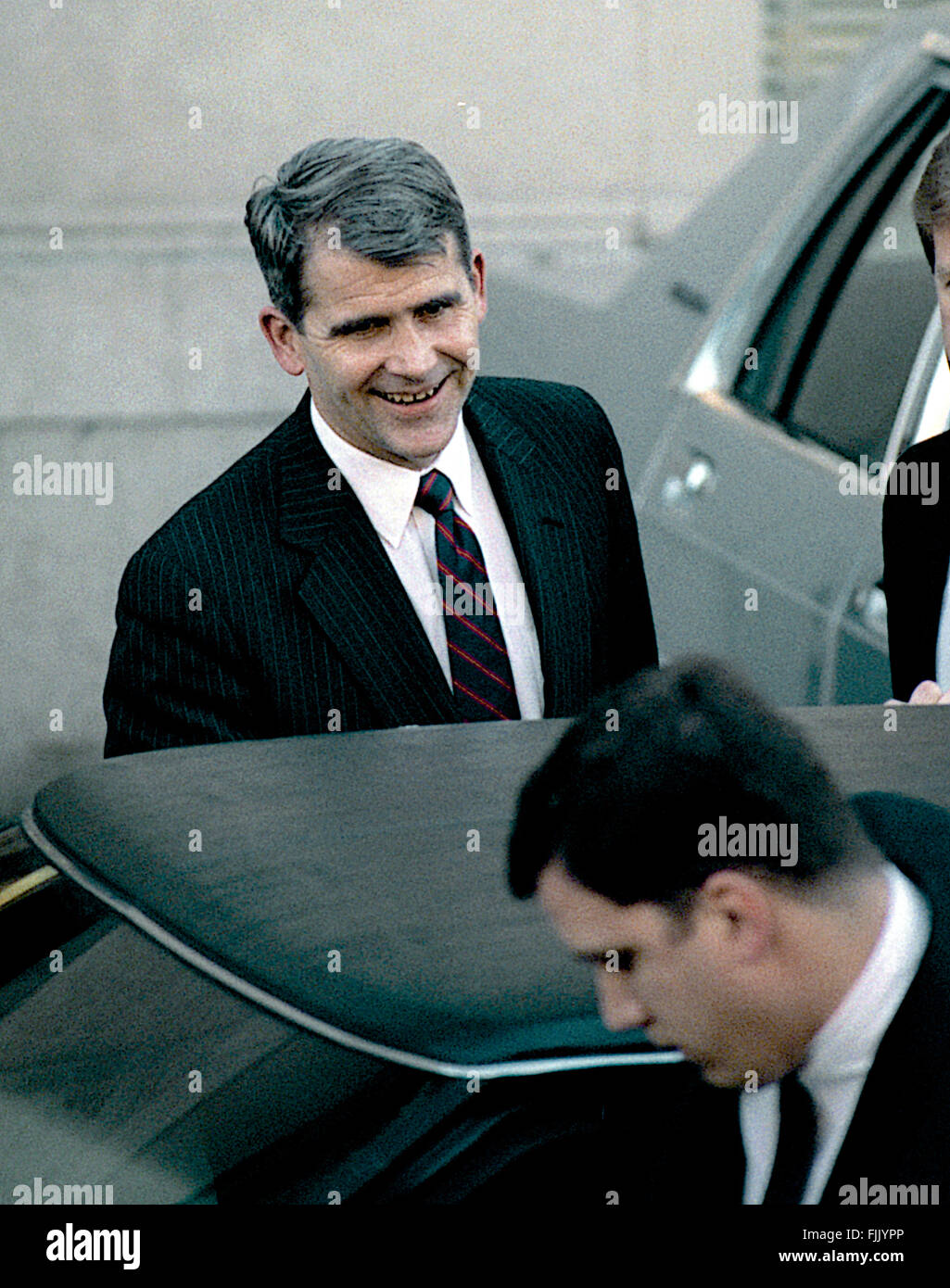Washington, DC., October, 1987 Lt. Colonel Oliver North departs from ...