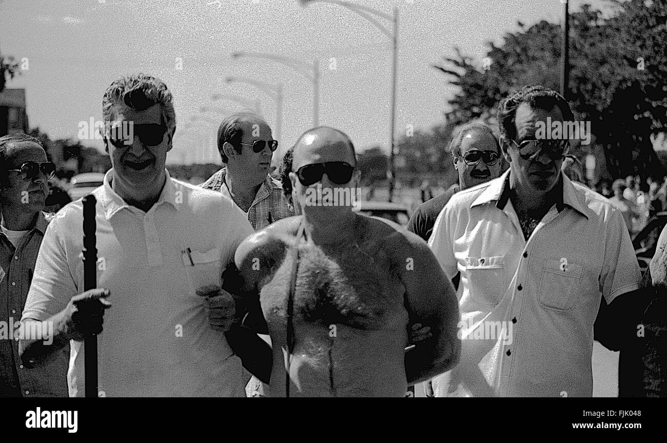 Chicago, Illinois, USA, September, 1986 KKK and White Power rally in ...