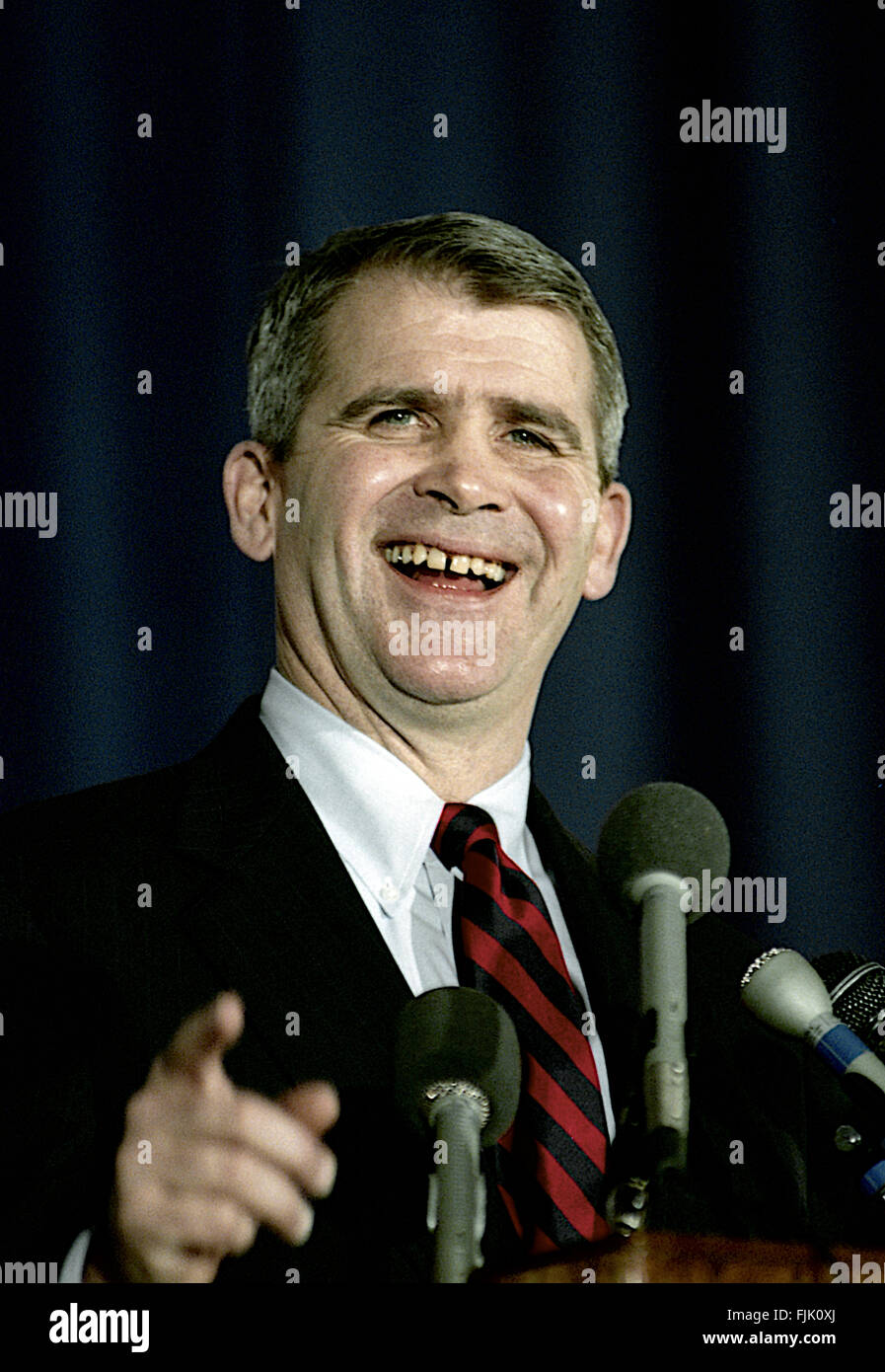 Washington, DC., USA, 19th February, 1992 Lt. Colonel Oliver North ...