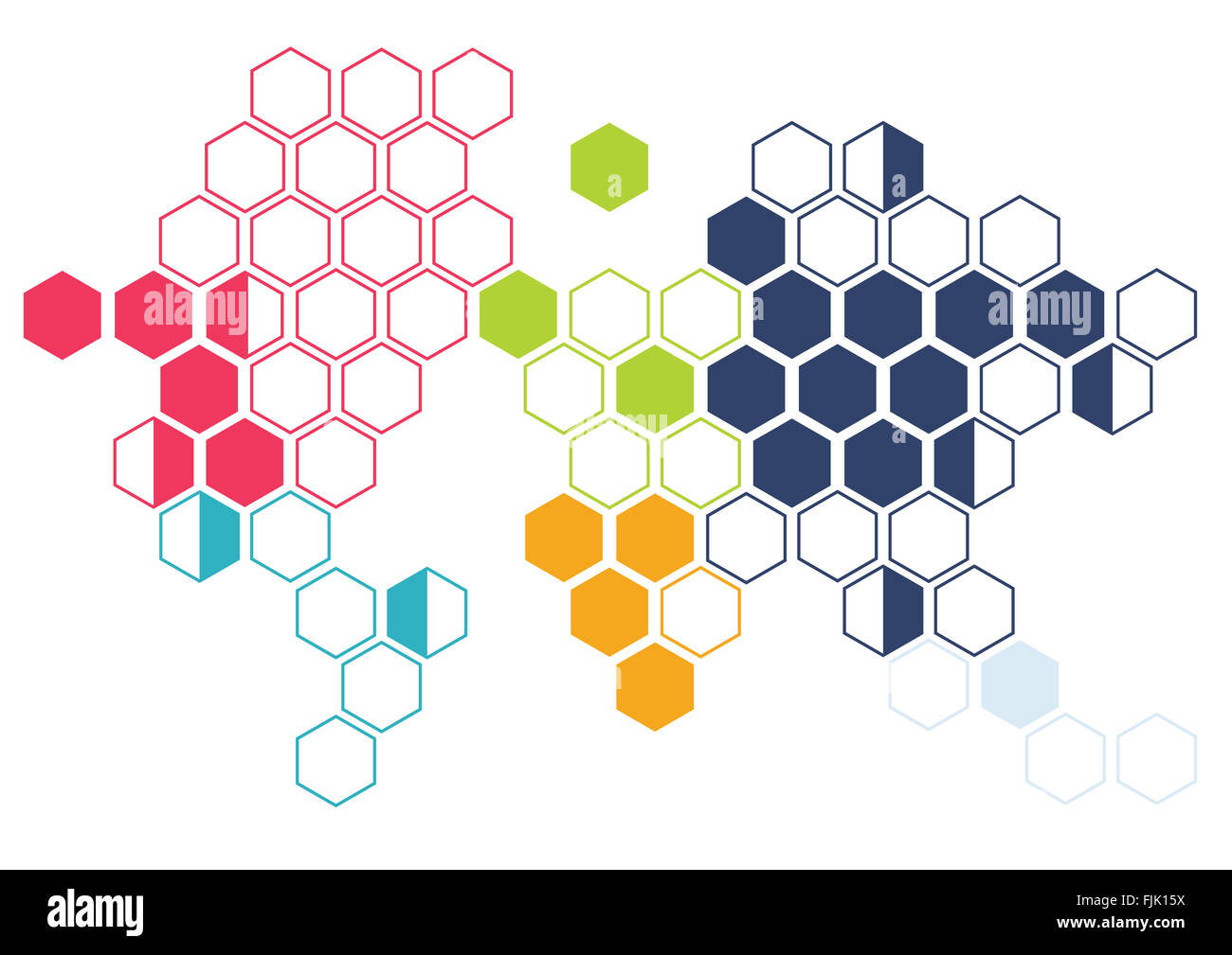 Hexagon wallpaper hi-res stock photography and images - Alamy