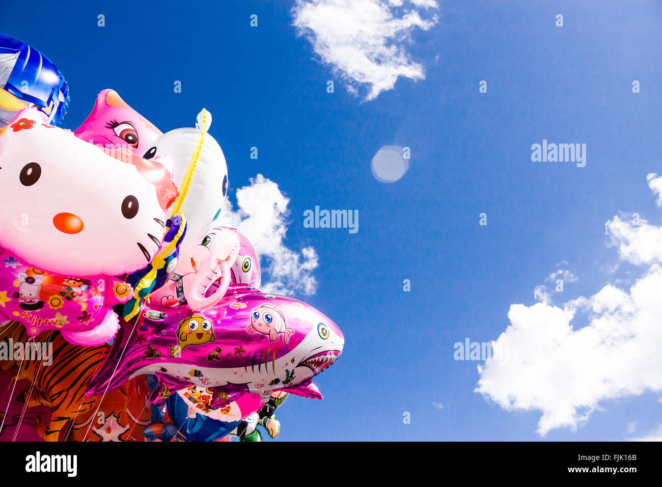Fancy Plastic Balloons Stock Photo - Alamy