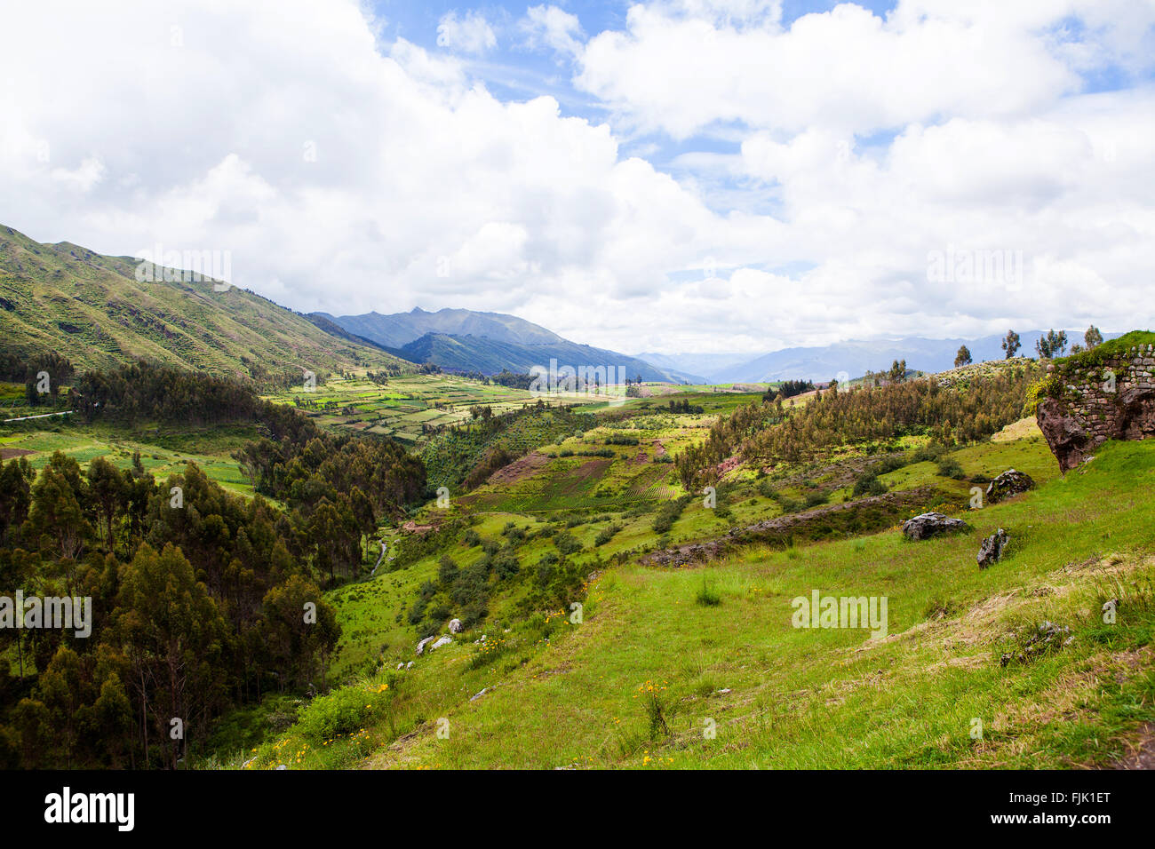 Peruvian landscape Cusco Stock Photo - Alamy