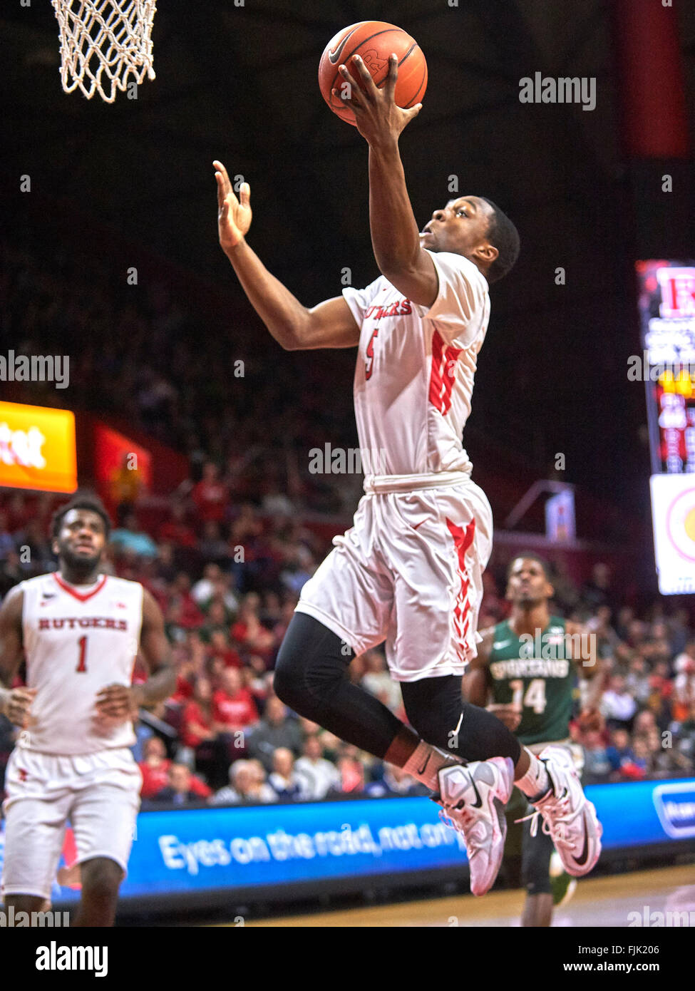 Piscataway, New Jersey, USA. 2nd Mar, 2016. Rutgers' guard Mike ...
